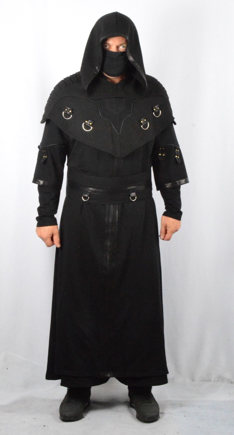 Assassin Cloak Warlock Сloak Hooded Fantasy Cloak All - Etsy