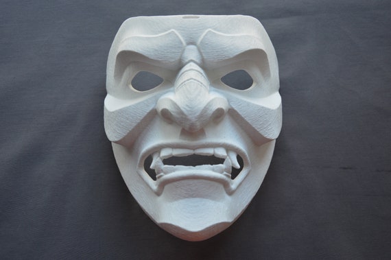 Kabuto Japanese Hannya Mask.mask Samurai. - Etsy