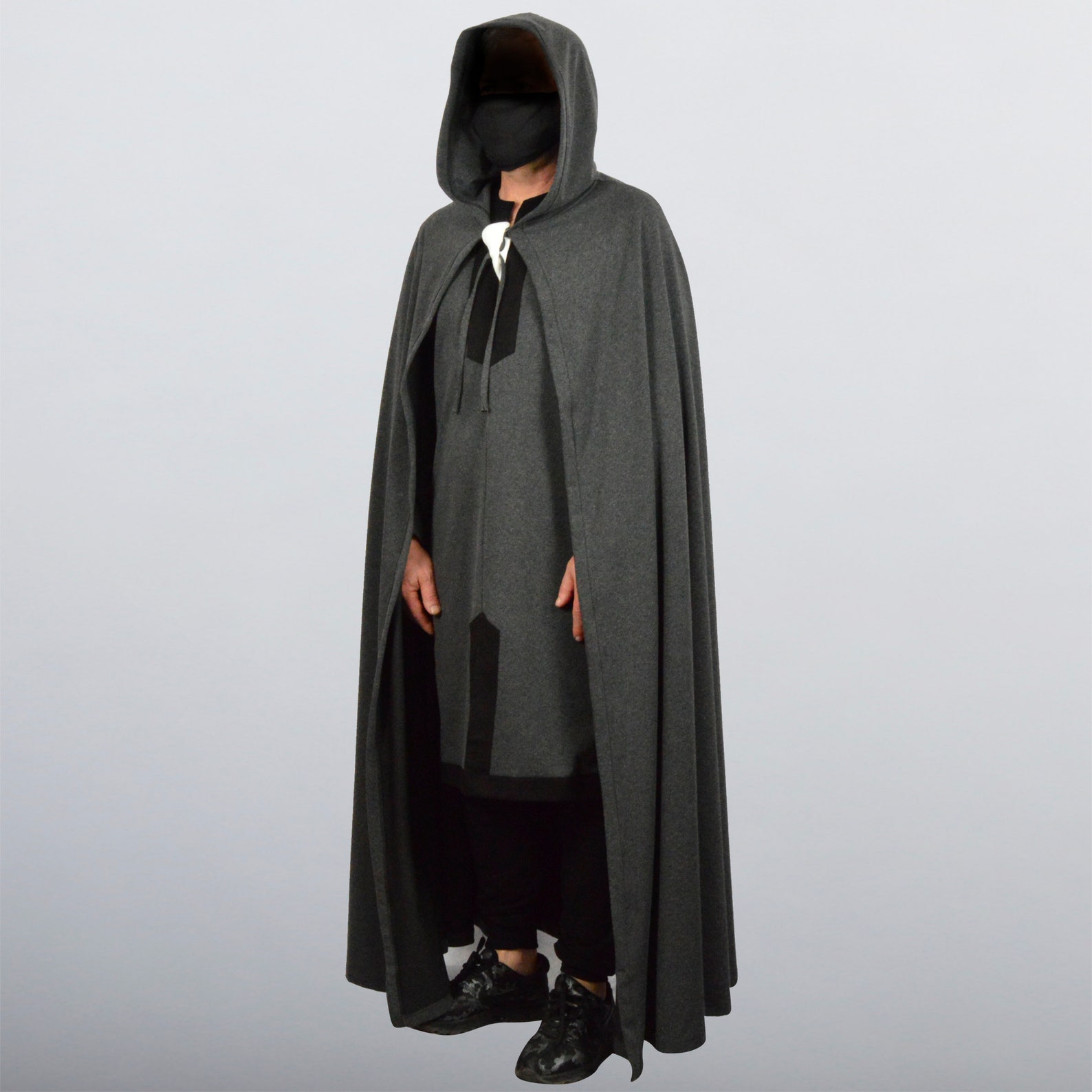 Medieval Viking Cape for LARP Costume Cosplay. Dark Gray | Etsy