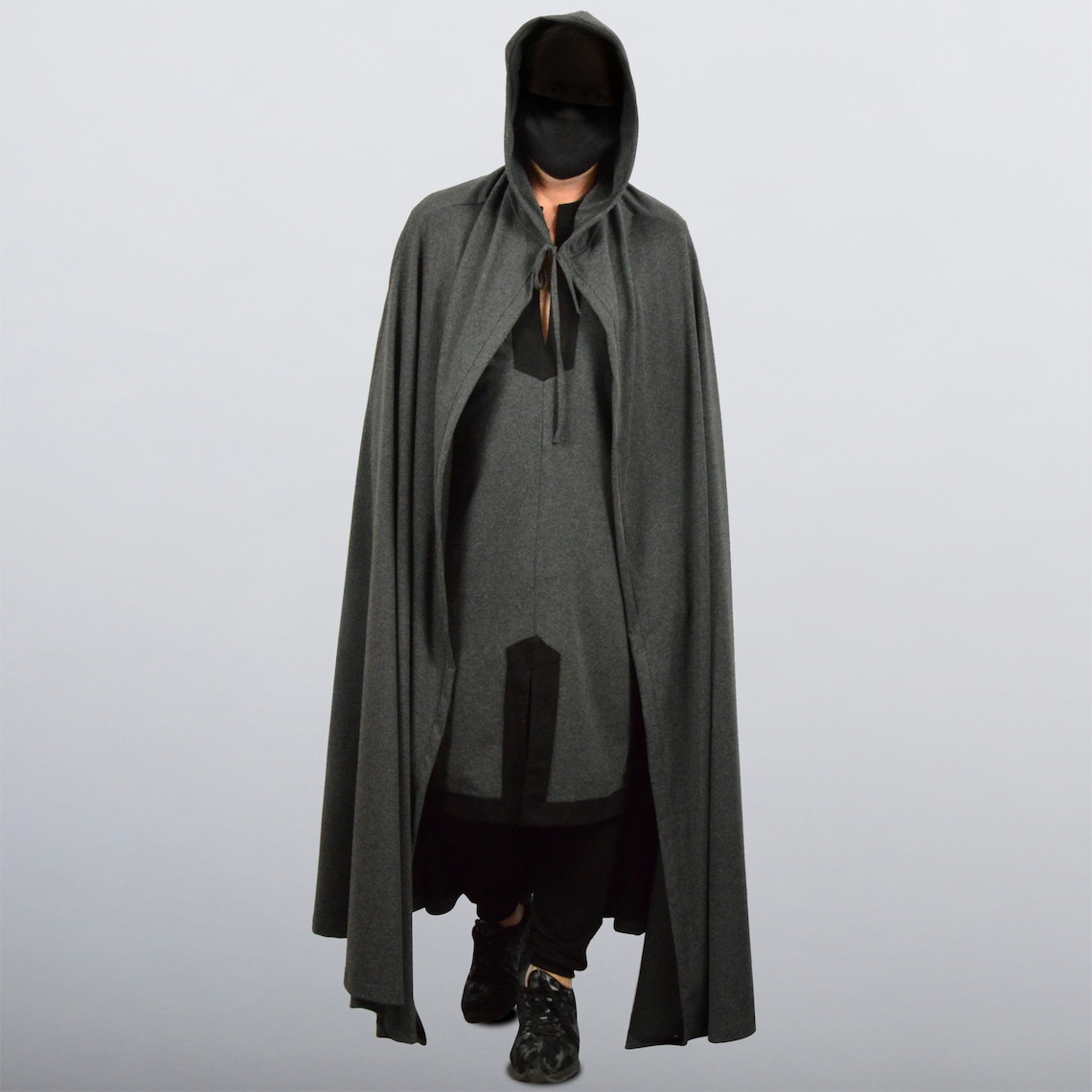 Medieval Viking Cape for LARP Costume Cosplay. Dark Gray - Etsy