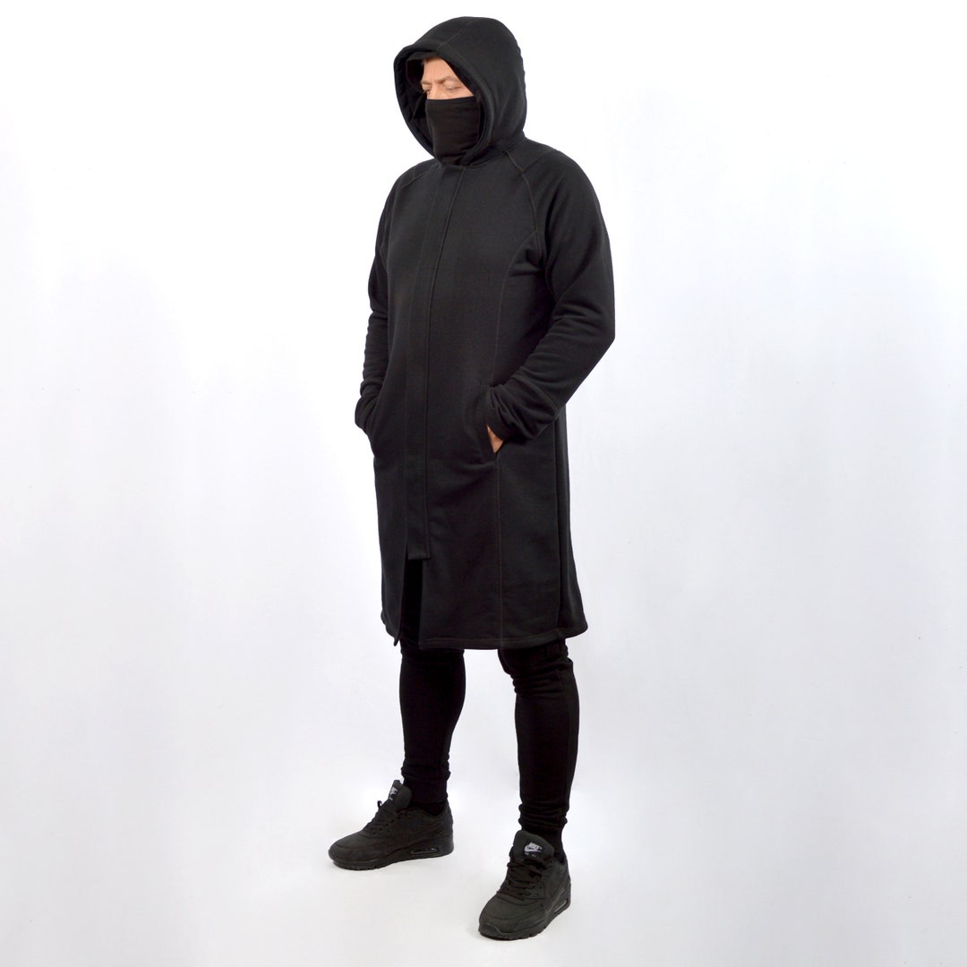 Unisex Hooded Coat, Cloak With Hood, Steampunk Coat, Urban Coat, Gothic ...