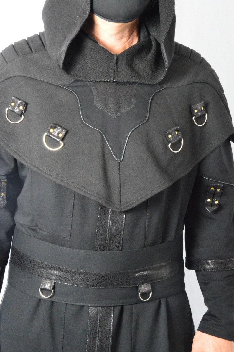 Assassin Cloak Warlock Сloak Hooded Fantasy Cloak All - Etsy