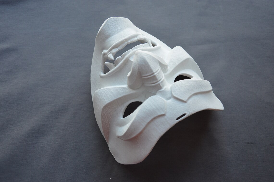 Kabuto Japanese Hannya Mask.mask Samurai. - Etsy