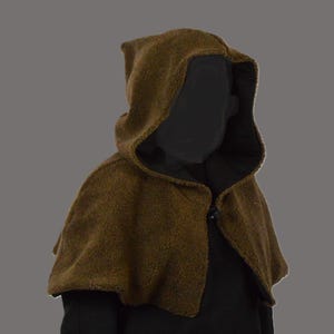 Fur Hood.medieval Hood for Viking, Knight, Hunter and Cosplay Costume ...