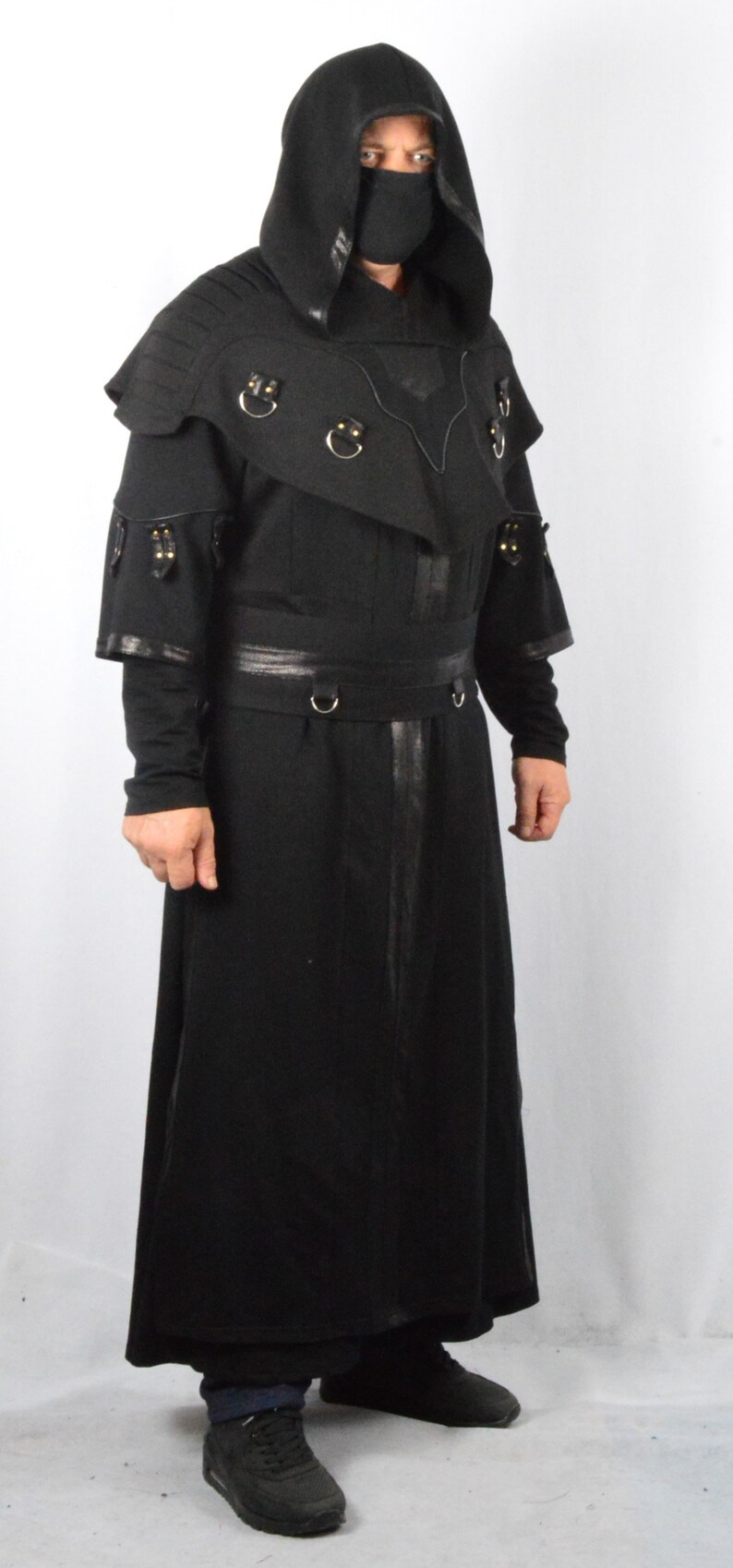 Аssassin Cloak Warlock Сloak Hooded Fantasy Cloakall Sizes. - Etsy