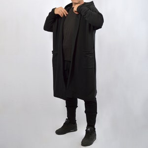 Oversized Cloak With Hood, Unisex Cardigan, Oversized Cardigan, Hooded ...