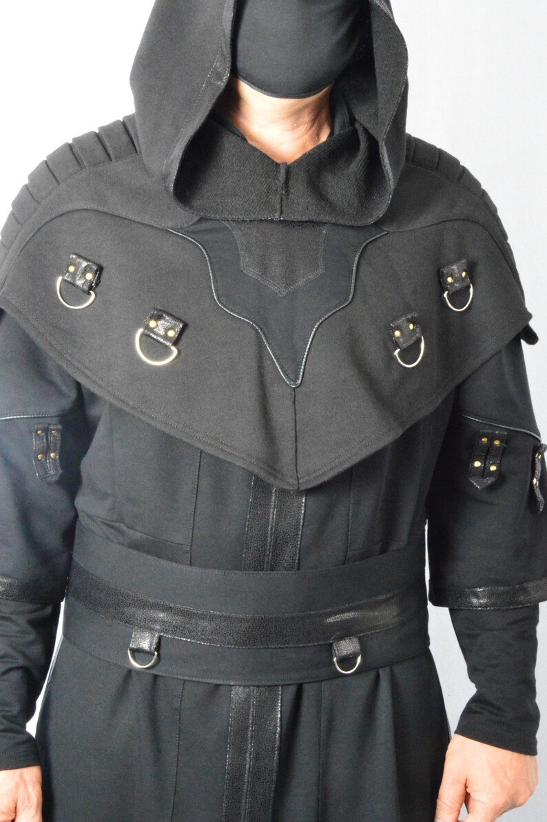 Аssassin Cloak Warlock Сloak Hooded Fantasy Cloakall Sizes. - Etsy