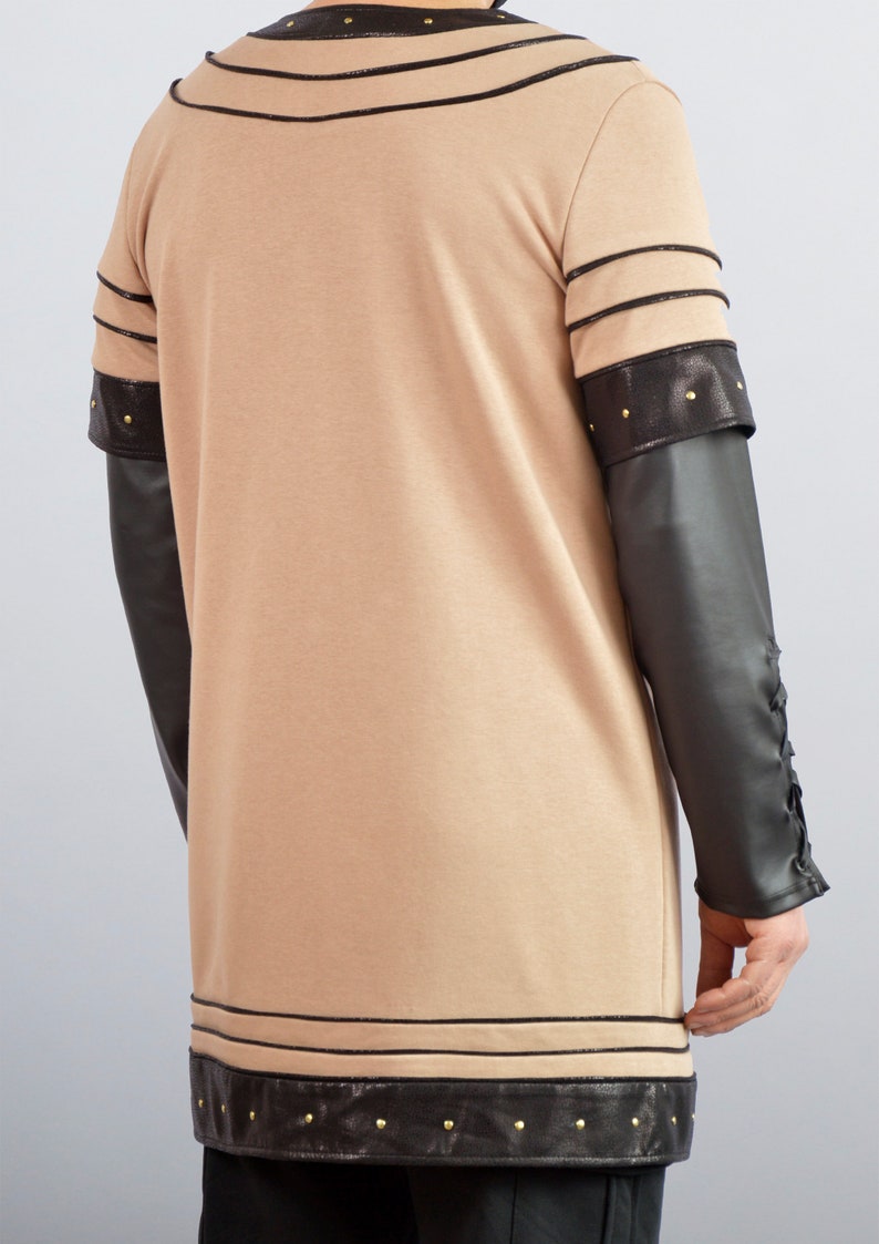 Medieval Viking Tunic for LARP Costume Cosplay. Beige Ornate - Etsy