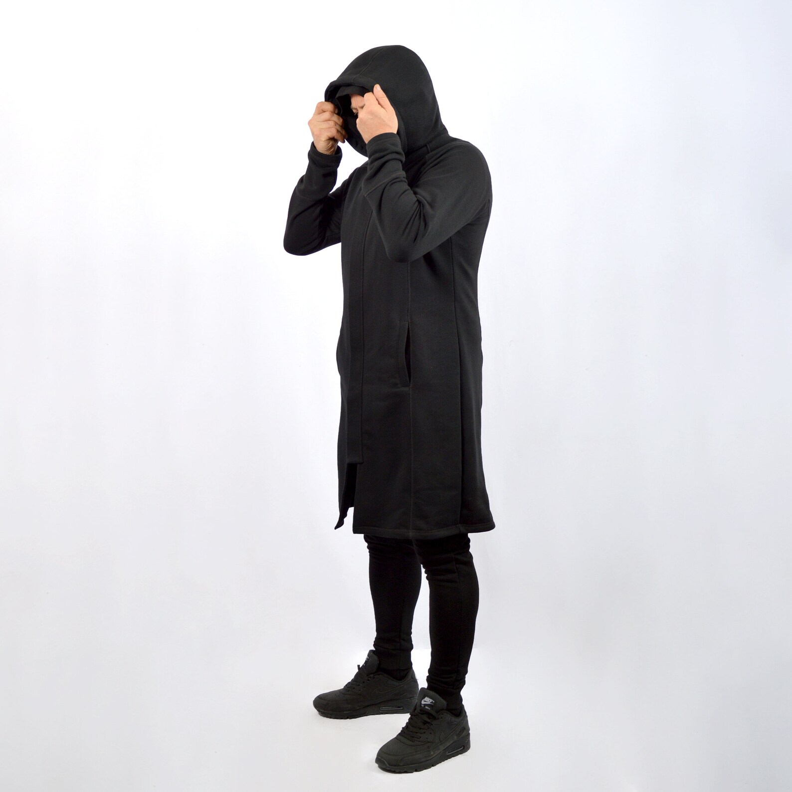Unisex Hooded Coat Cloak With Hood Steampunk Coat Urban | Etsy