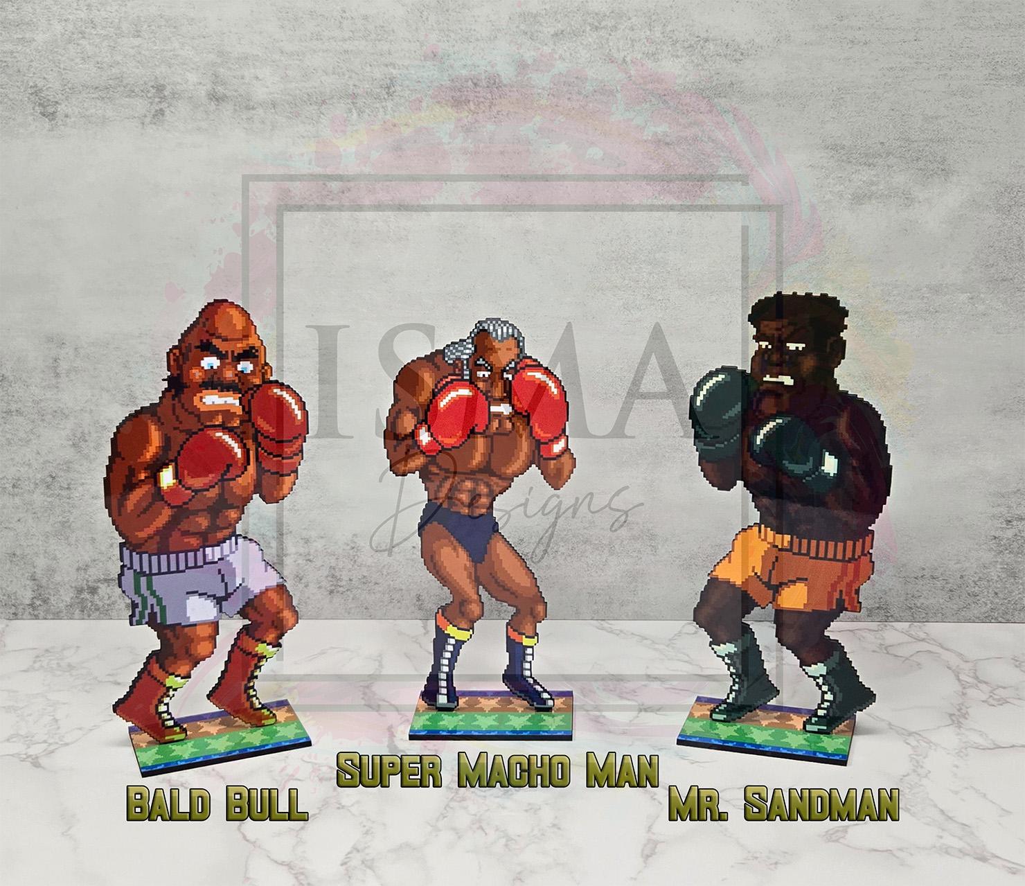 Super Punch-out Inspired Wooden Sprites | Retro Gaming Art - Etsy