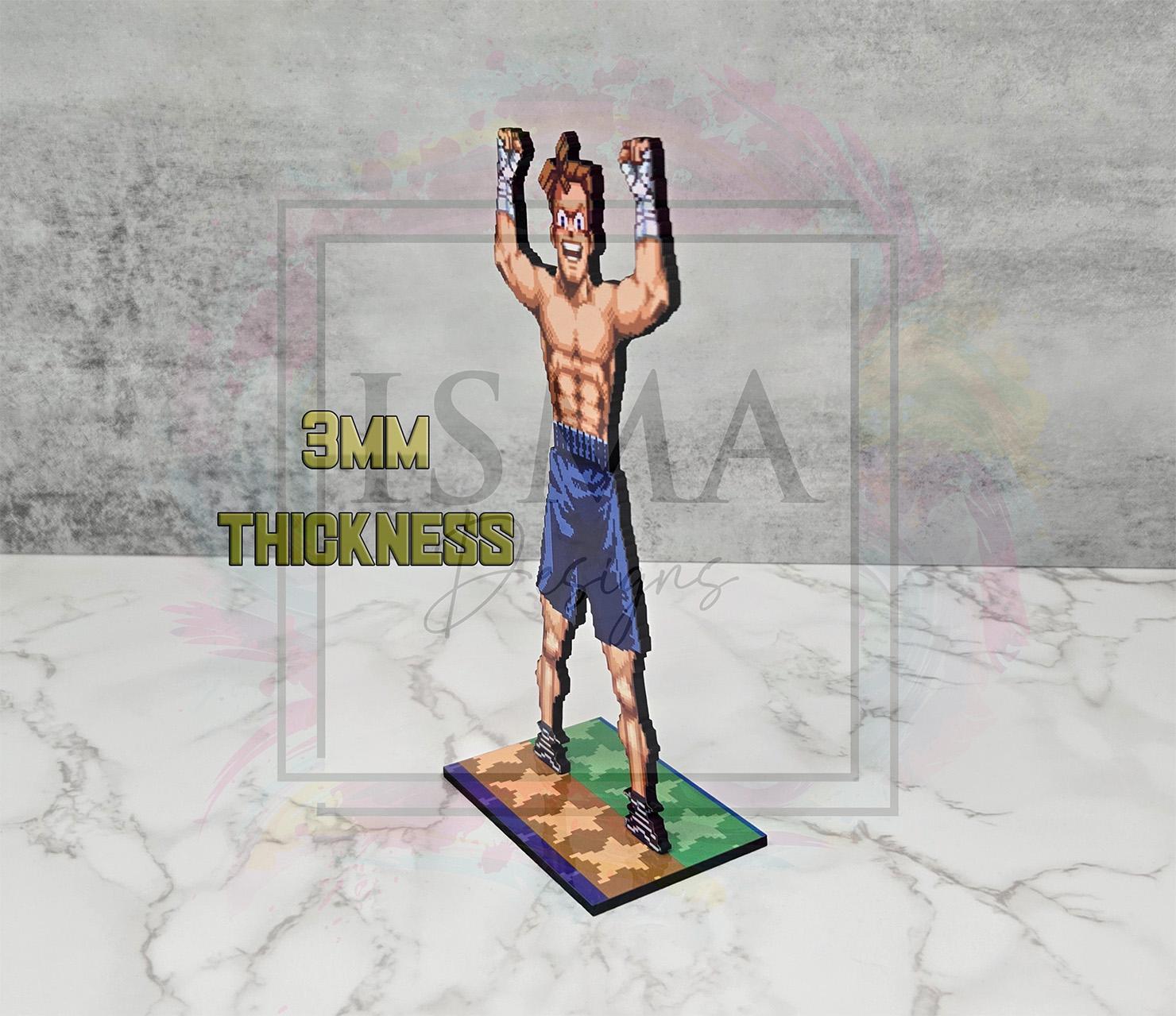 Super Punch-out Inspired Wooden Sprites | Retro Gaming Art - Etsy