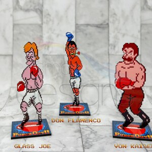 Mike Tyson's Punch-out Inspired Wooden Sprites | Retro Gaming Art - Etsy