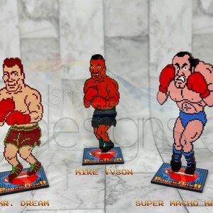 Mike Tyson's Punch-out Inspired Wooden Sprites | Retro Gaming Art - Etsy