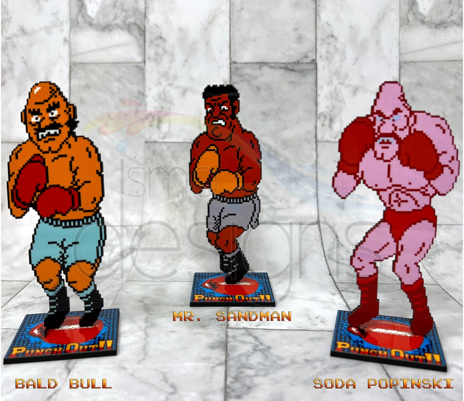 Wooden Sprites Mike Tyson's Punch-out Inspired - Etsy Canada
