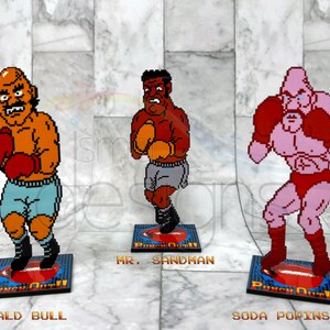 Mike Tyson's Punch-out Inspired Wooden Sprites | Retro Gaming Art - Etsy