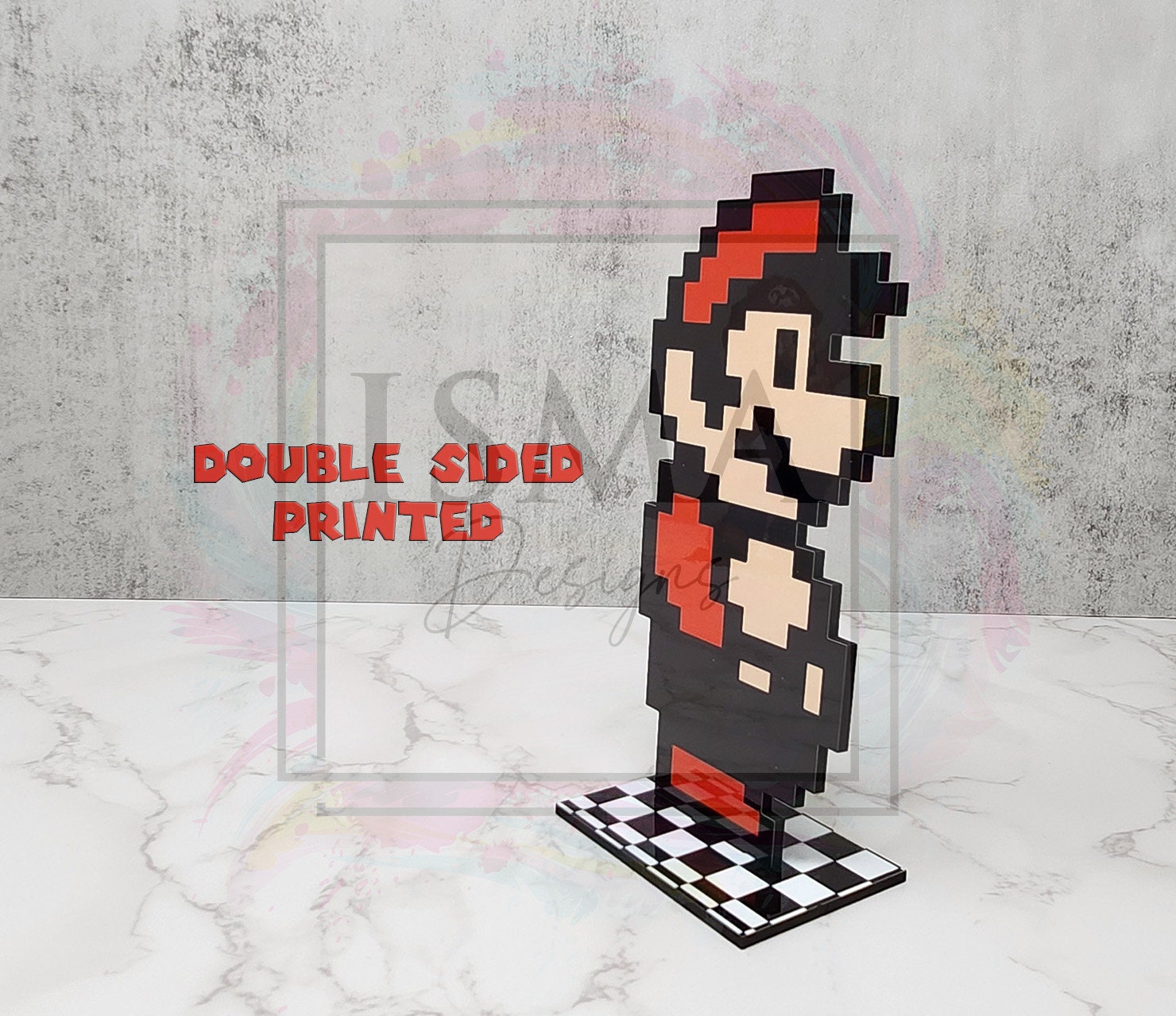 Mario Evolution Inspired Wooden Sprites | Retro Gaming Art - Etsy