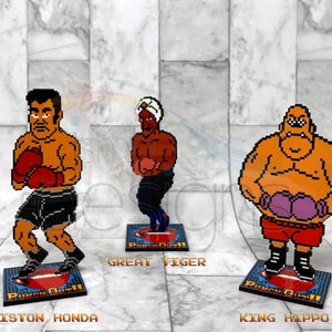 Mike Tyson's Punch-out Inspired Wooden Sprites | Retro Gaming Art - Etsy