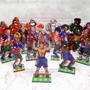 Super Punch-out Inspired Wooden Sprites | Retro Gaming Art - Etsy