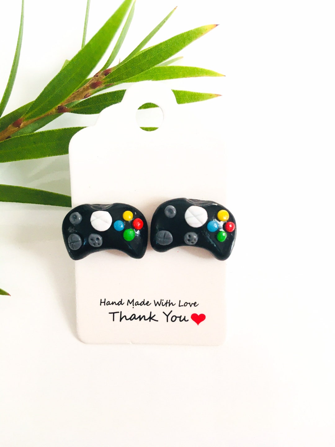 Handmade Game Controller Stud Earrings, Playstation Earrings, Cute ...