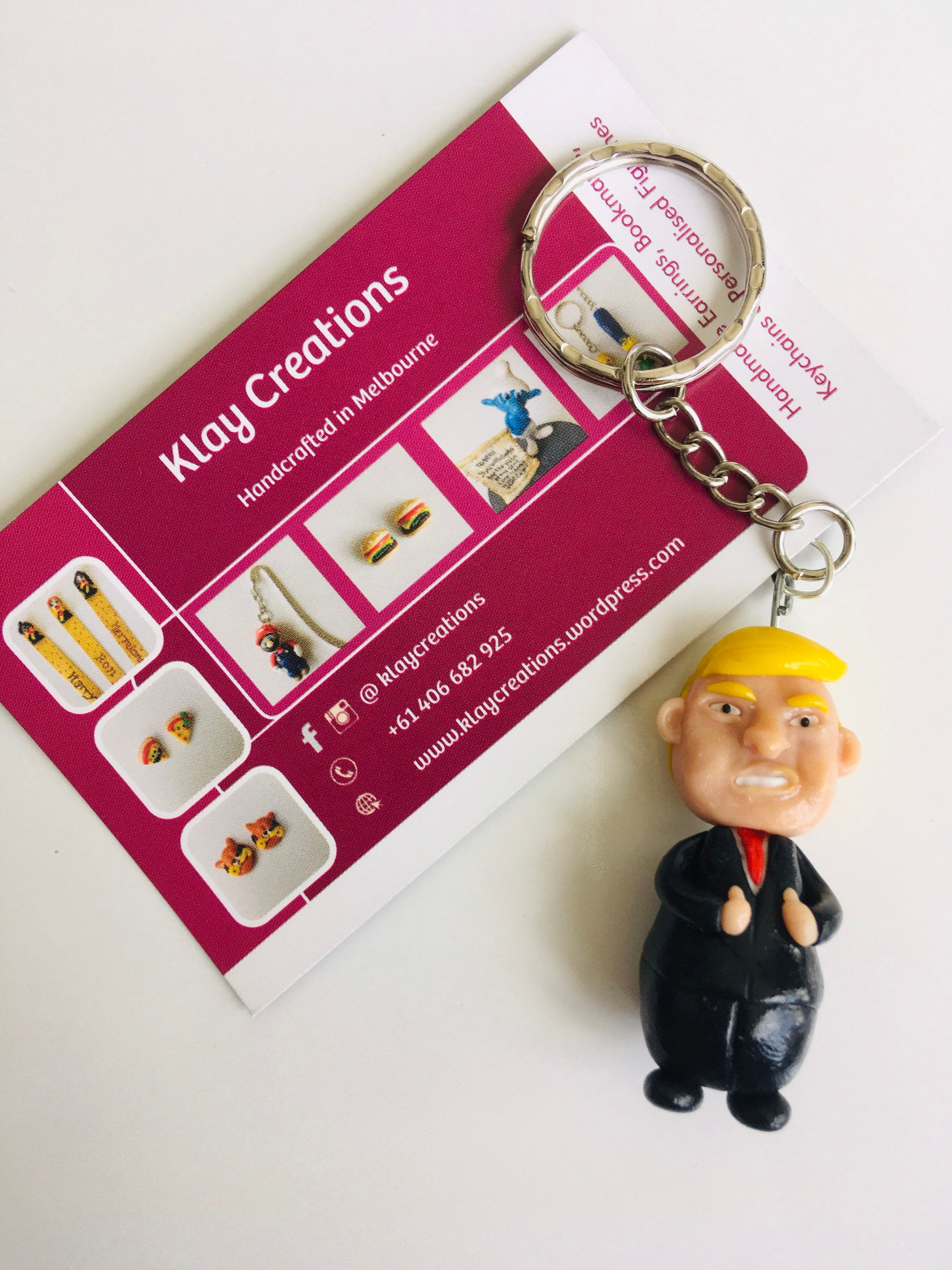 Handmade Donald Trump Keychain Handmade Joe Biden Keychain - Etsy UK