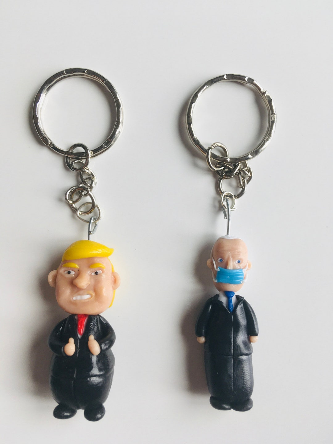Handmade Donald Trump Keychain Handmade Joe Biden Keychain - Etsy UK