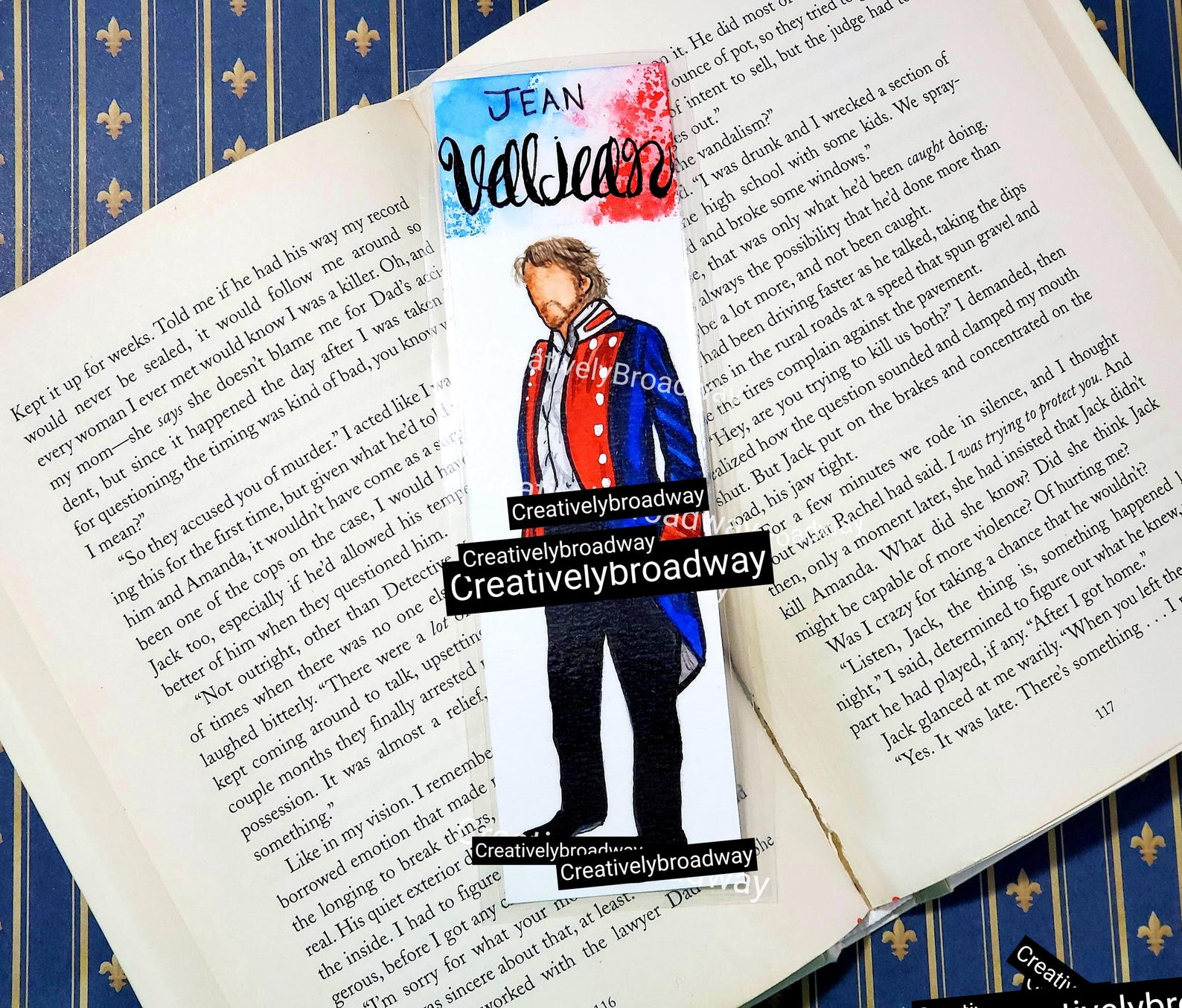 Les Miserables: the Musical Handmade, Watercolour, Broadway Bookmarks ...
