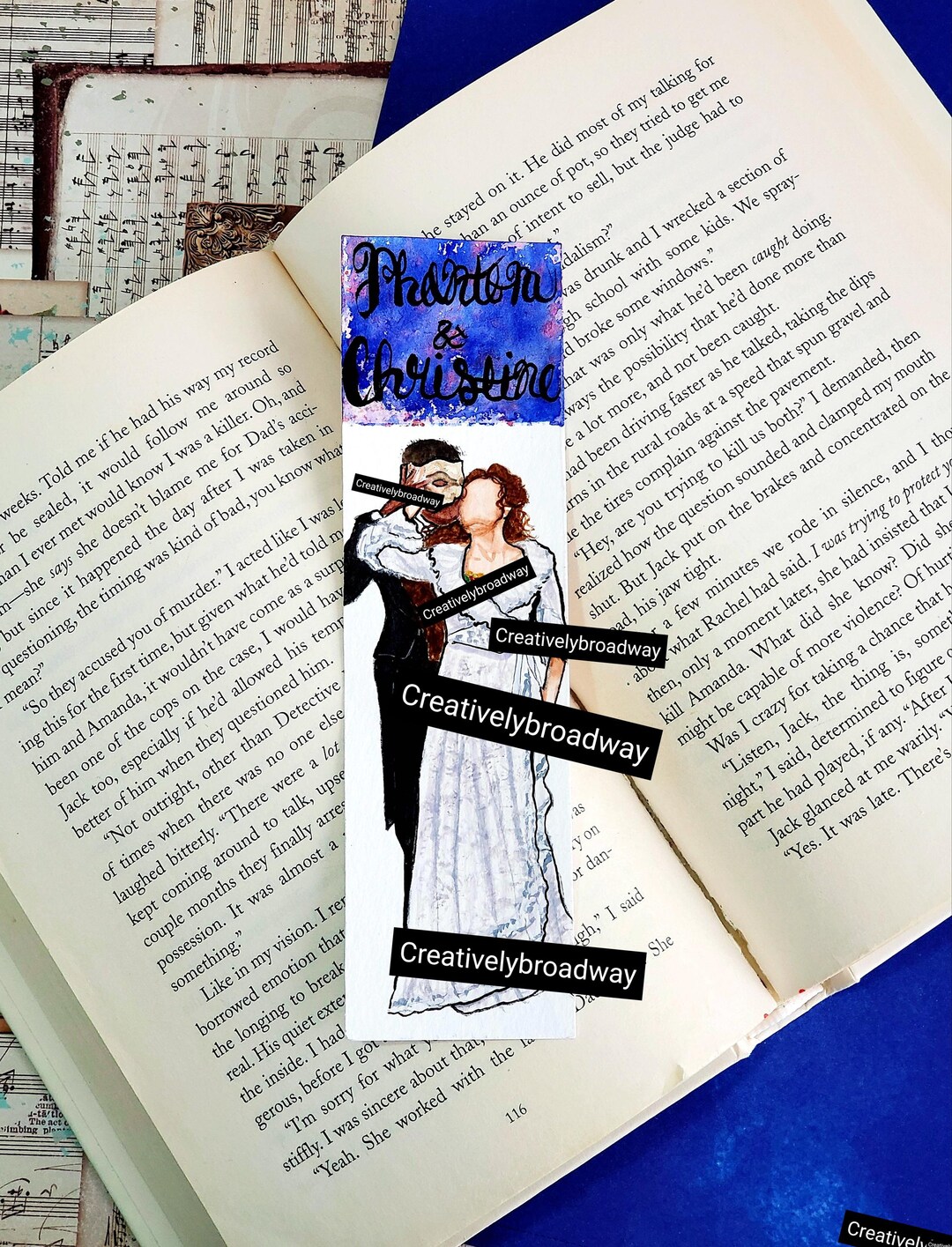 Opera Musical Inspired Musical Theatre Broadway, West End Bookmark - Etsy