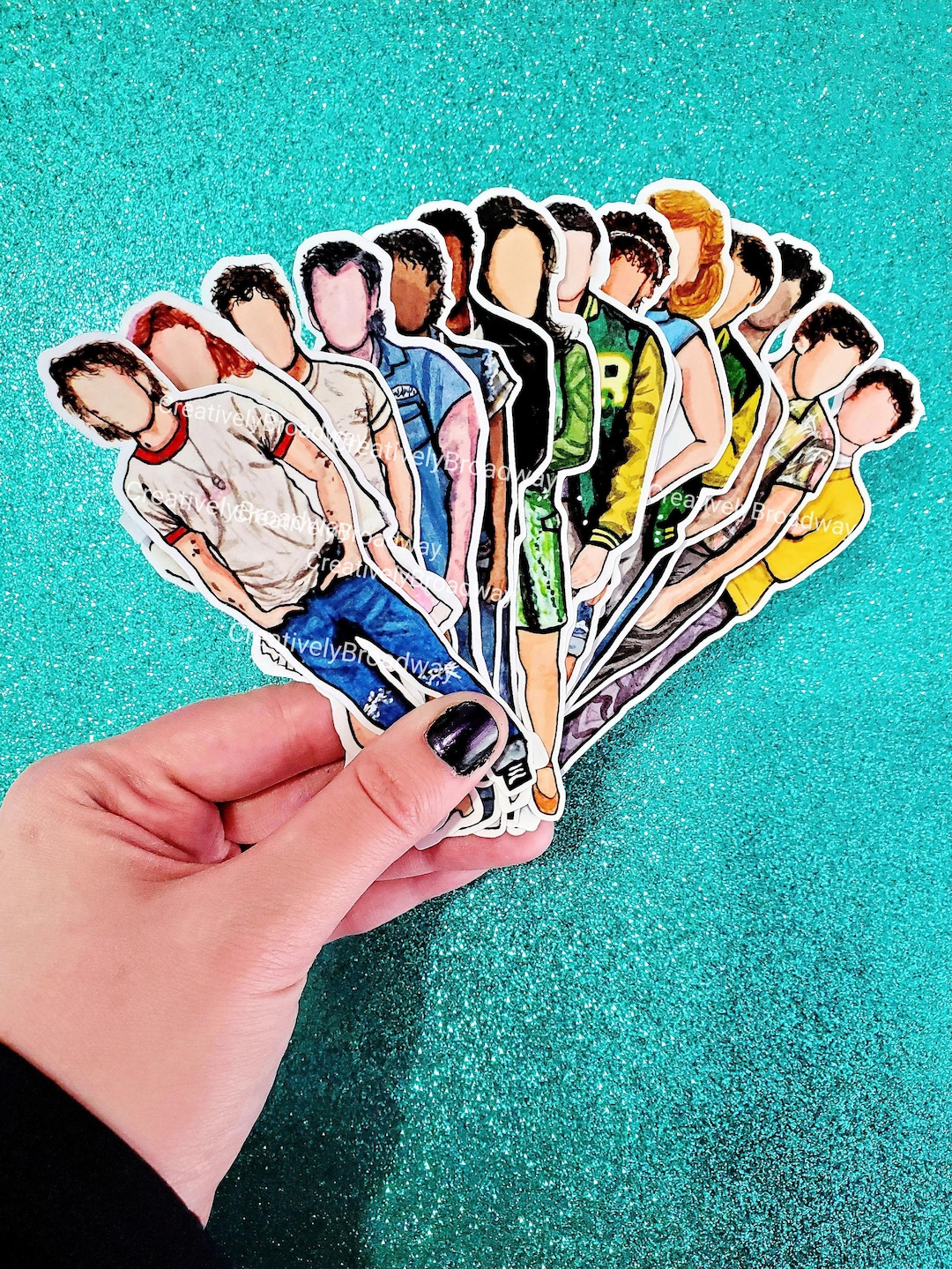 The Outsiders: the Musical Watercolor Handmade Stickers, Holographic ...