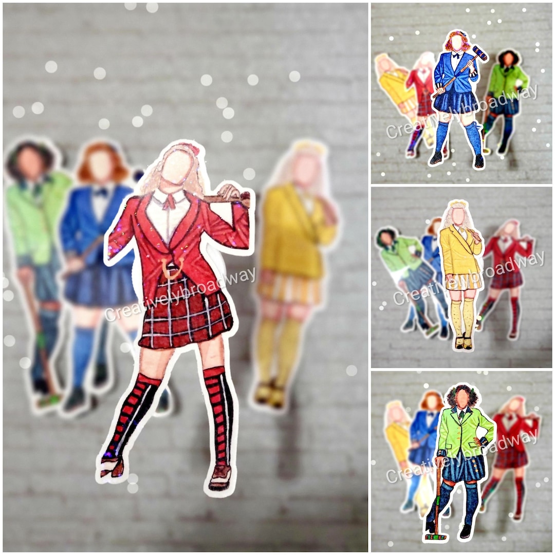 Heathers Watercolor Handmade Holographic Stickers Broadway/west End ...