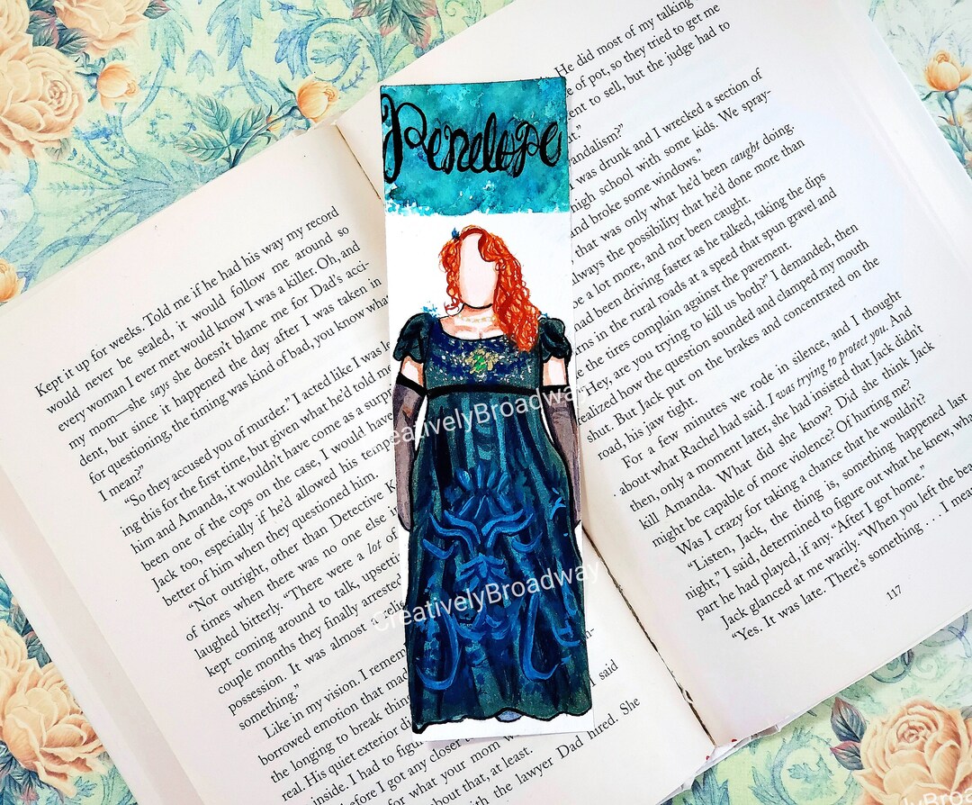 Penelope, Handmade, Regency Era, Romance Inspired Watercolour Bookmark ...