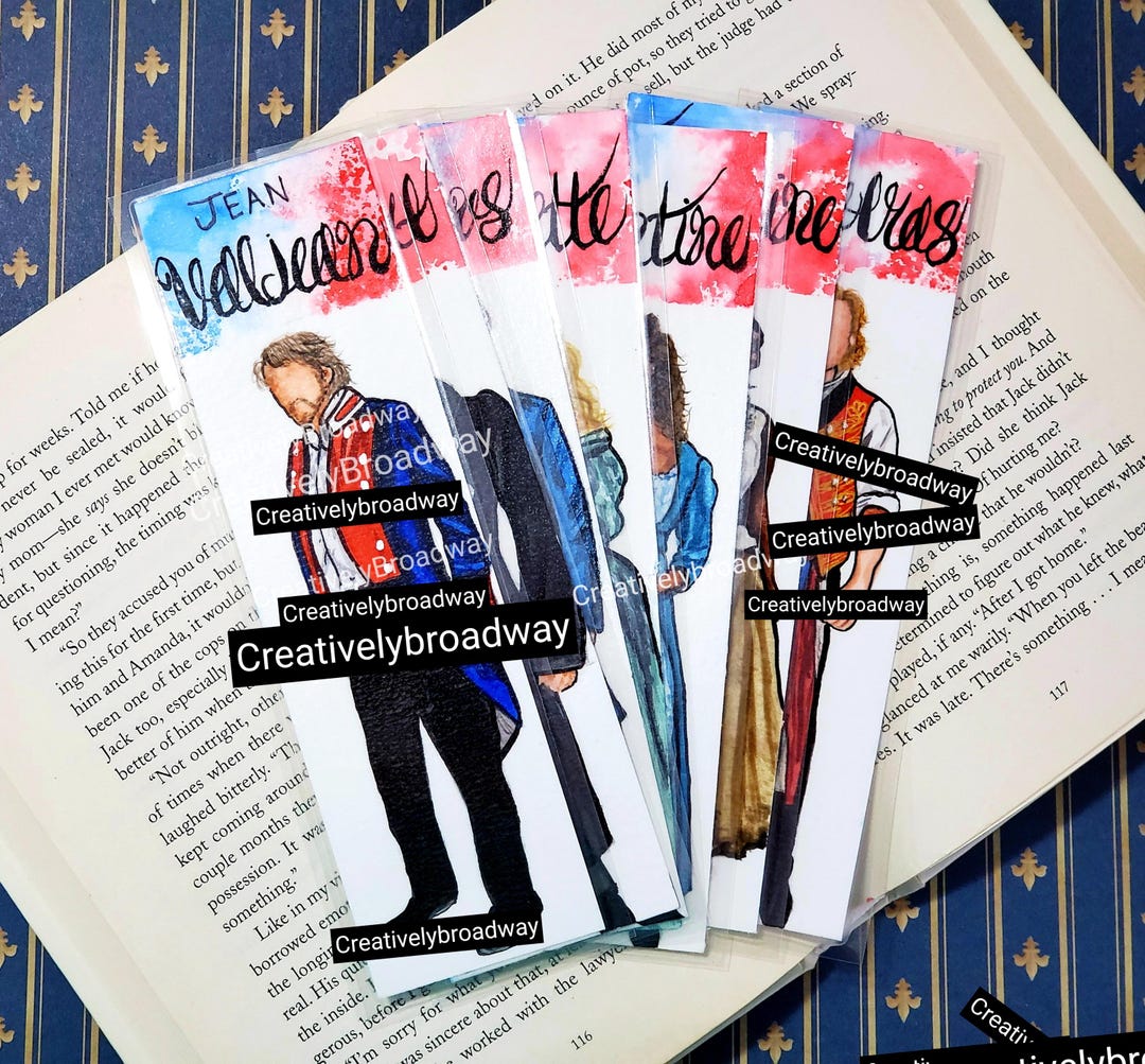 Les Miserables: the Musical Handmade, Watercolour, Broadway Bookmarks ...