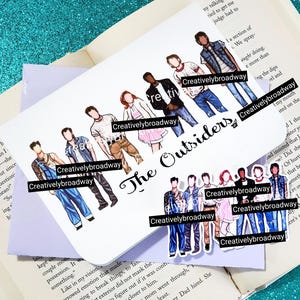 The Outsiders: the Musical Handmade, Watercolour Broadway Greeting Card ...
