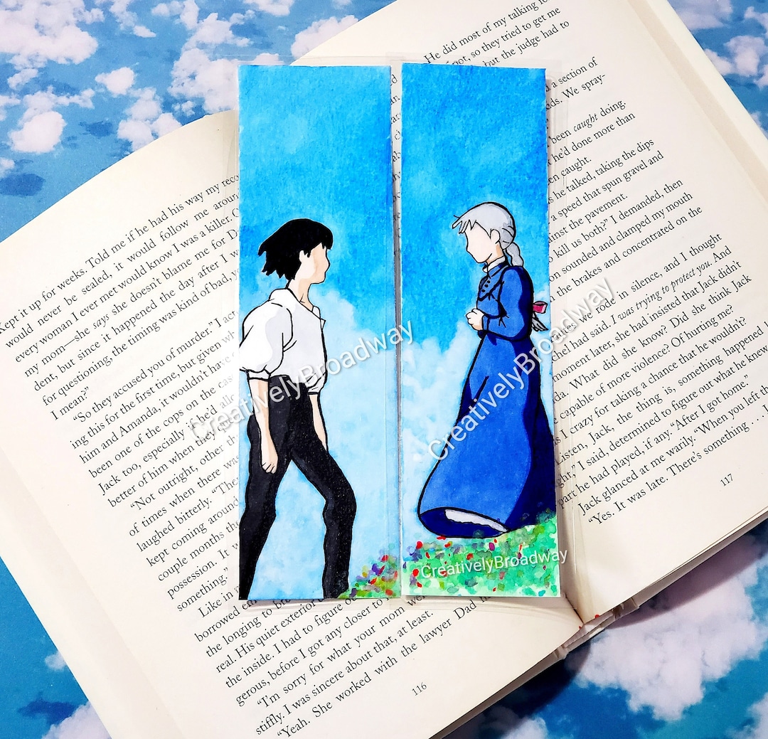 Anime, Animated Movie Inspired Handmade Watercolor Bookmarks - Etsy