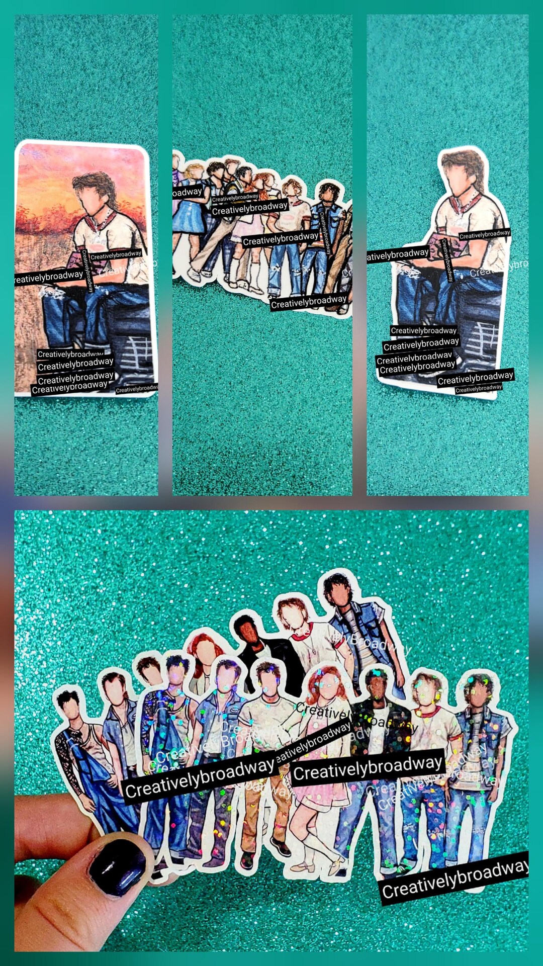 Gold Musical Inspired Handmade Holographic Broadway Stickers, - Etsy