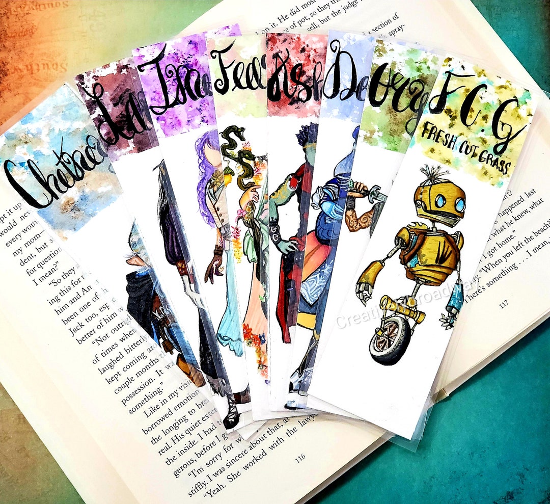 Dungeons and Dragons, Dnd Inspired Handmade Watercolour Bookmarks ...