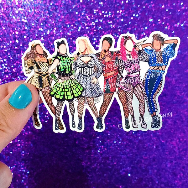 Six the Musical Stickers - Etsy
