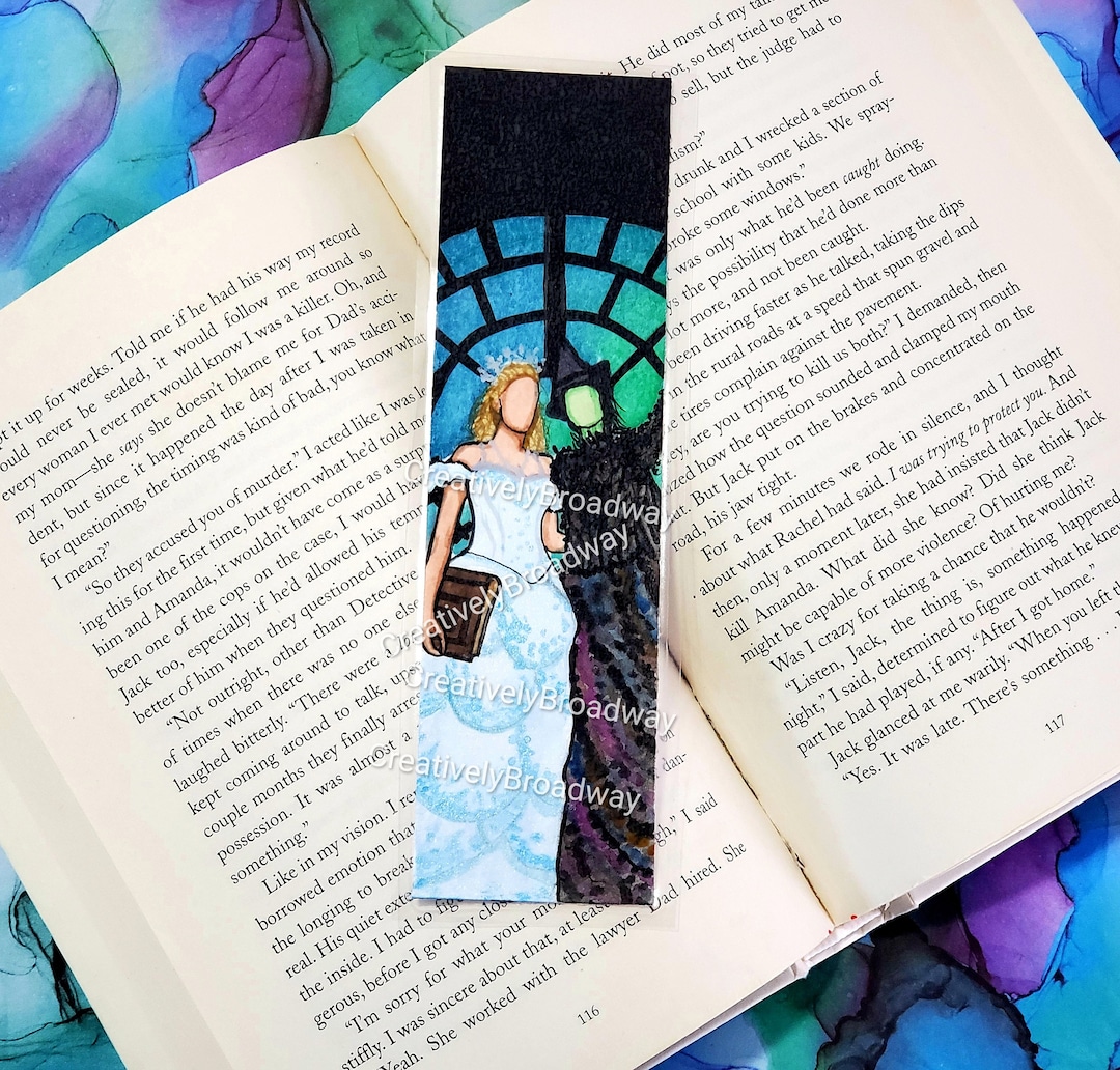 Wicked Inspired Handmade Watercolor Broadway Bookmark - Etsy