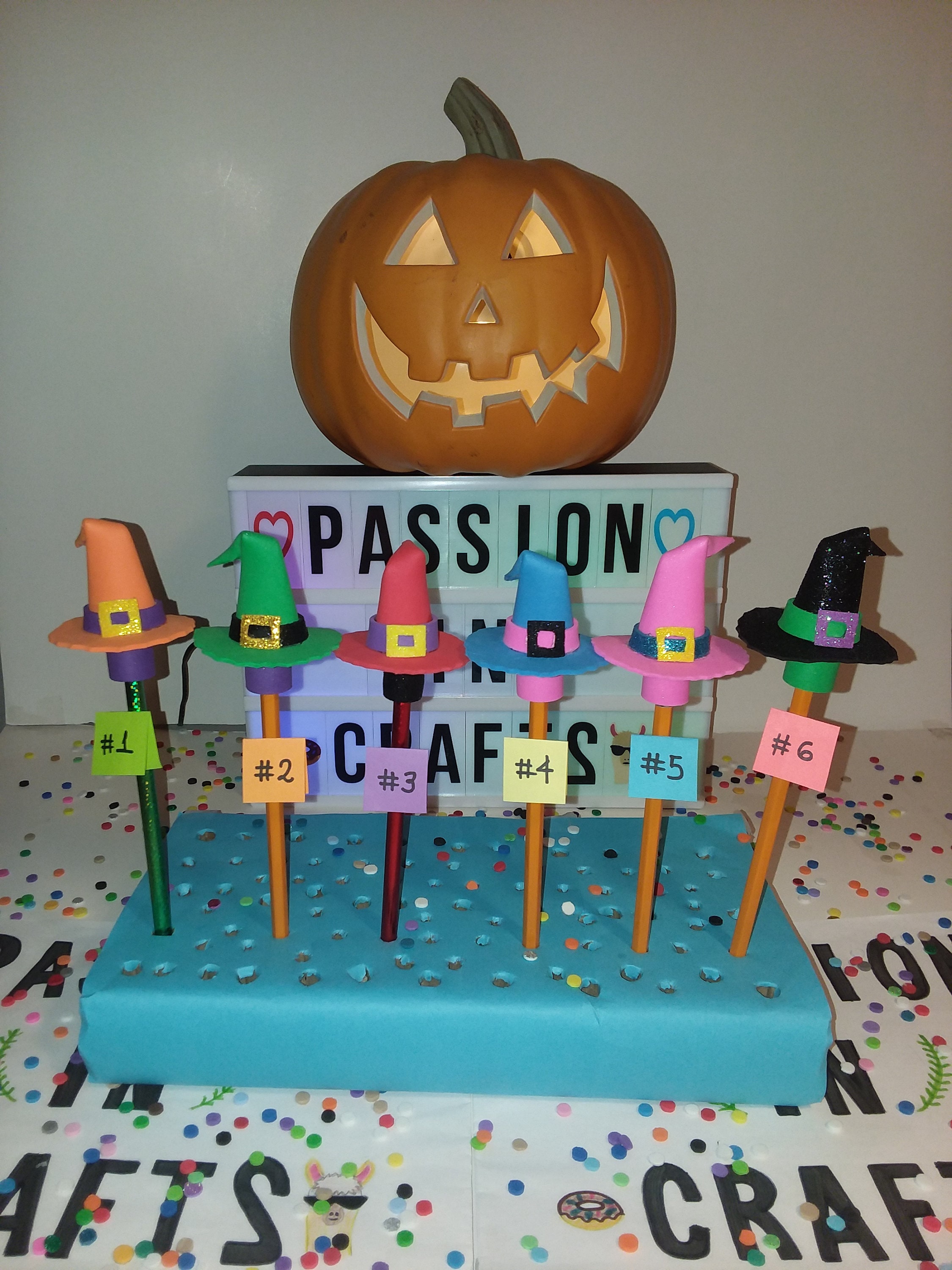 Pen and Pencil Toppers/halloween Pencil Toppers/witch Hat Pen Toppers ...