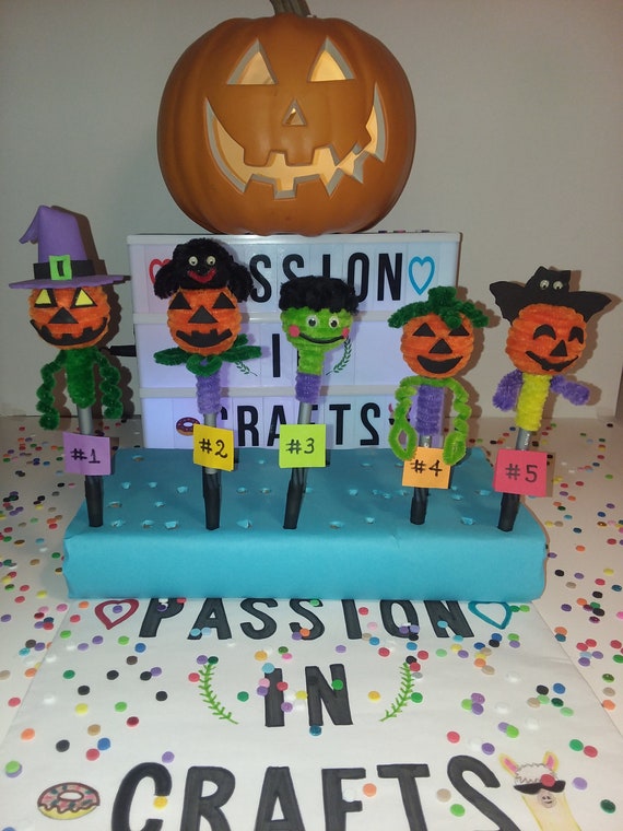 Pen Toppers/halloween Pen Topper/frankenstein Pen - Etsy