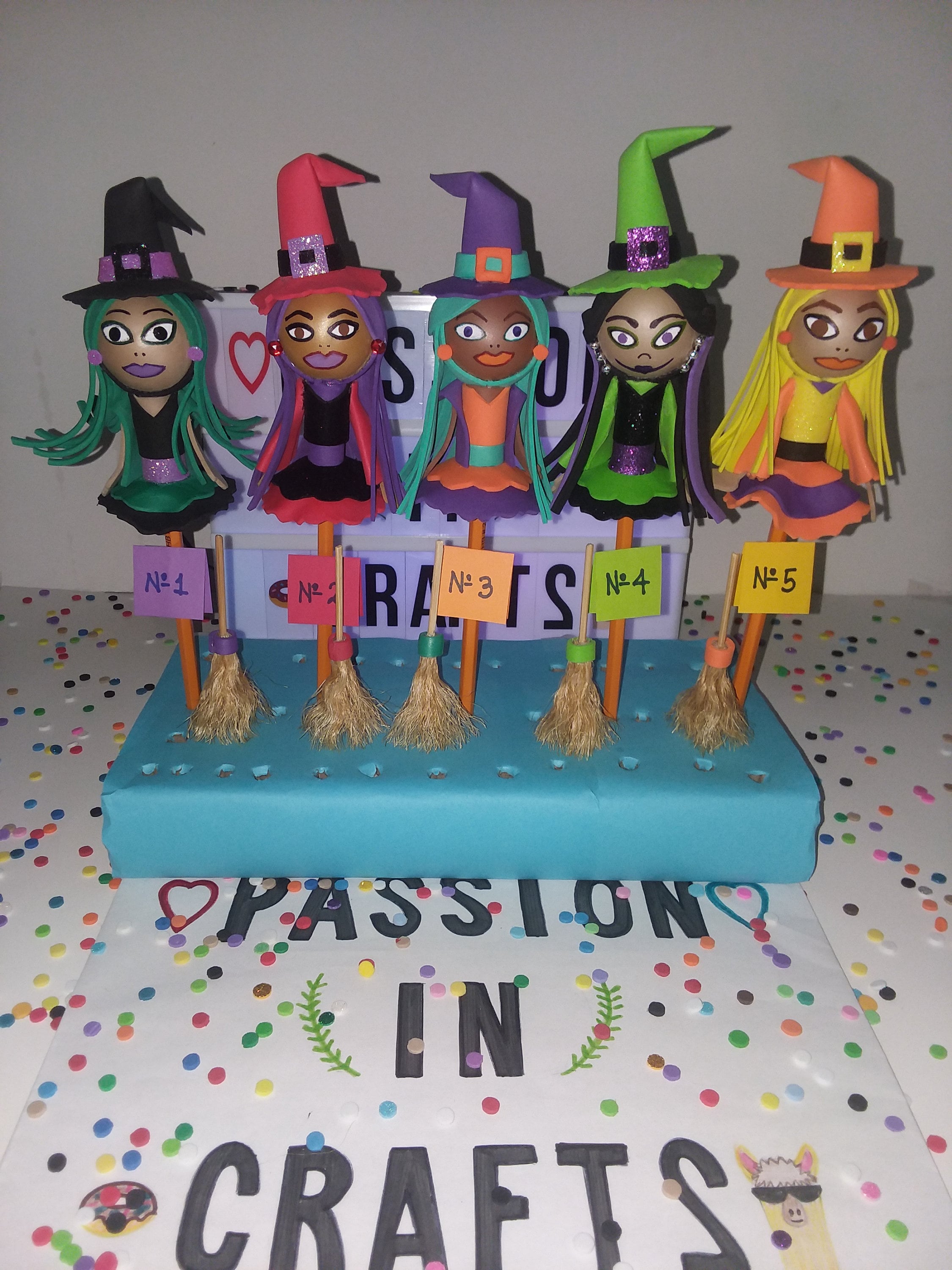 Pen and Pencil Toppers/halloween Pen Pencil Toppers/witch Pen Pencil ...
