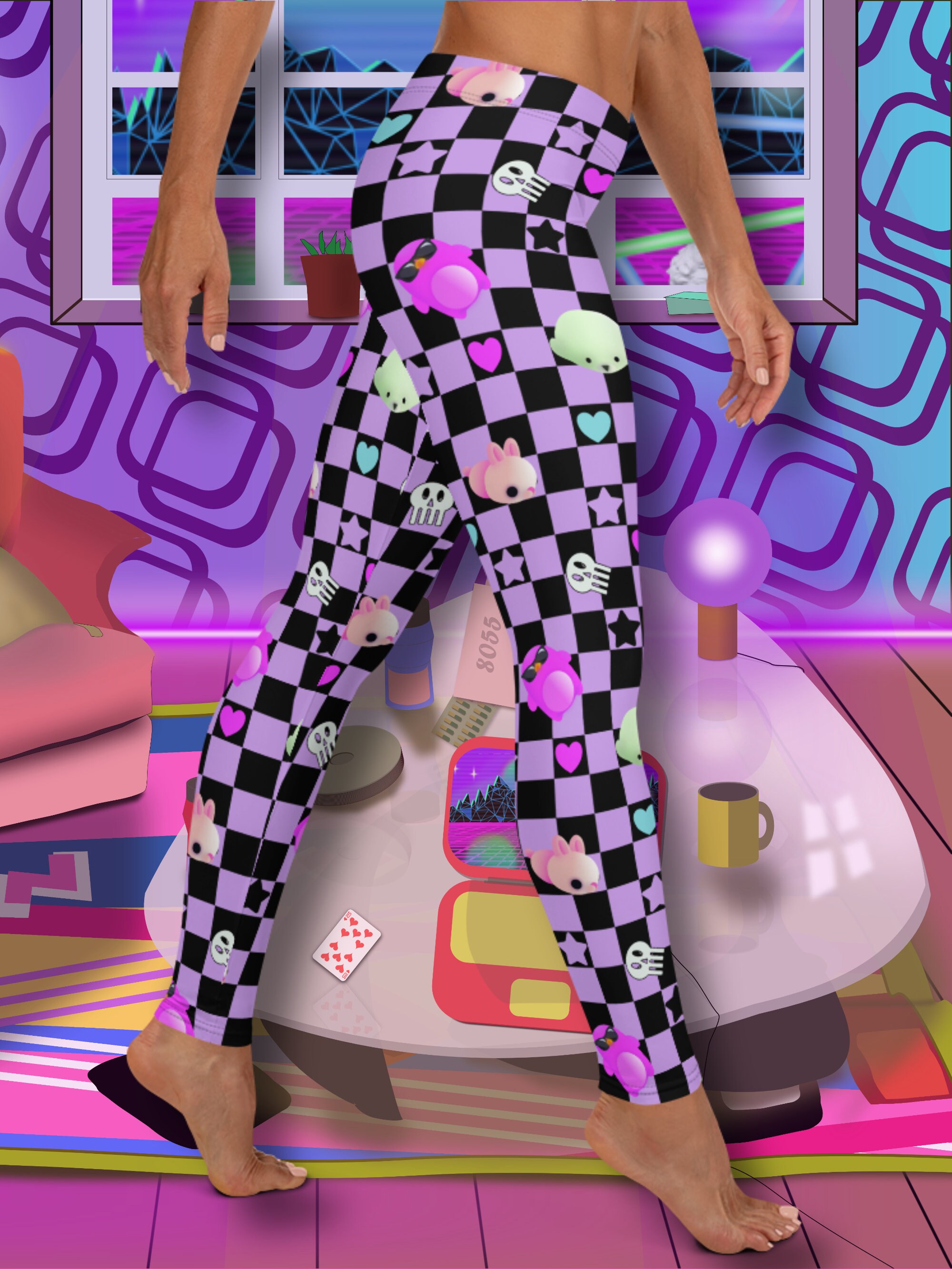 Leggings Pastel Goth Weirdcore, Yami Kawaii Fashion Tights, Spooky ...