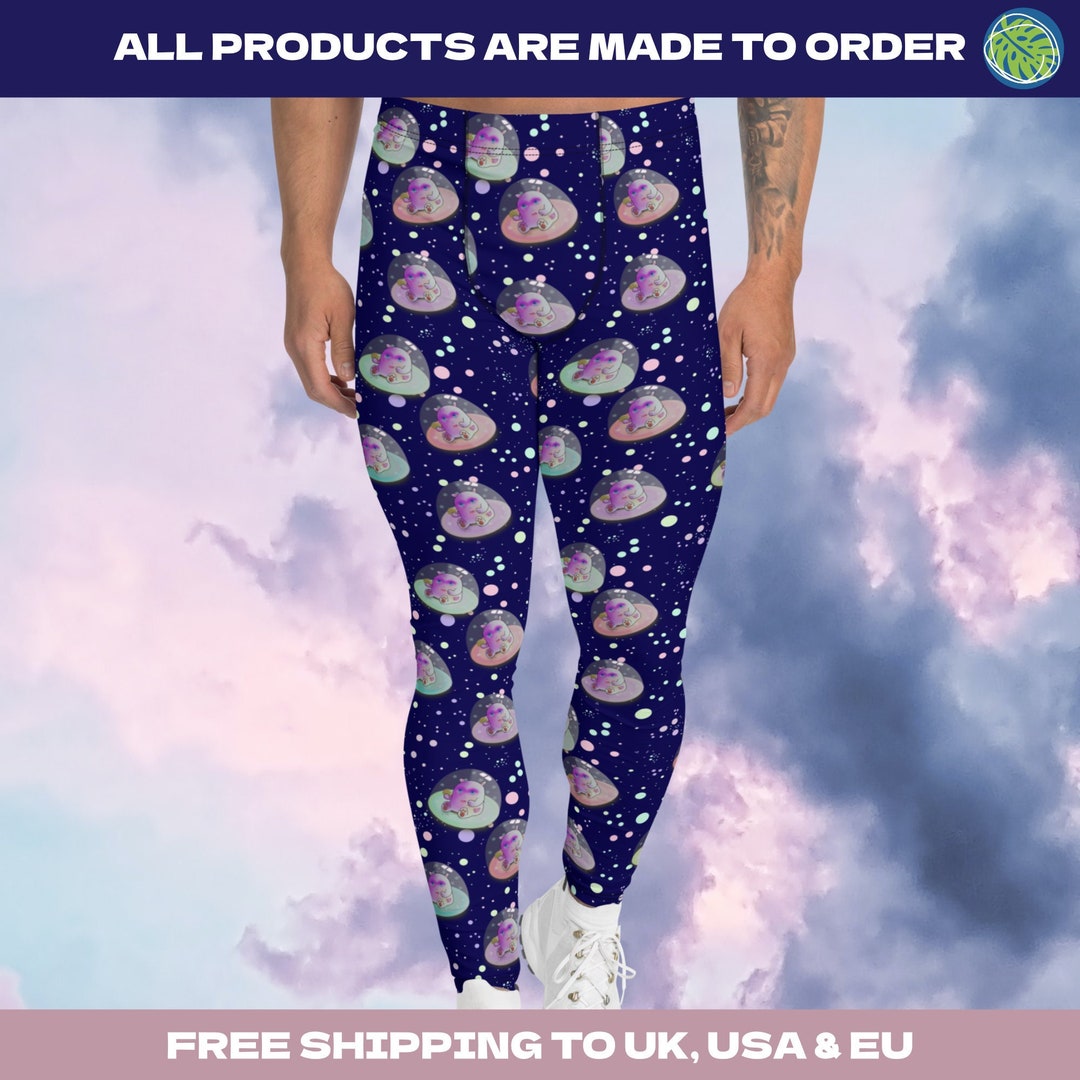 Navy Menhera Monster Leggings for Men Kawaii Clothes - Etsy