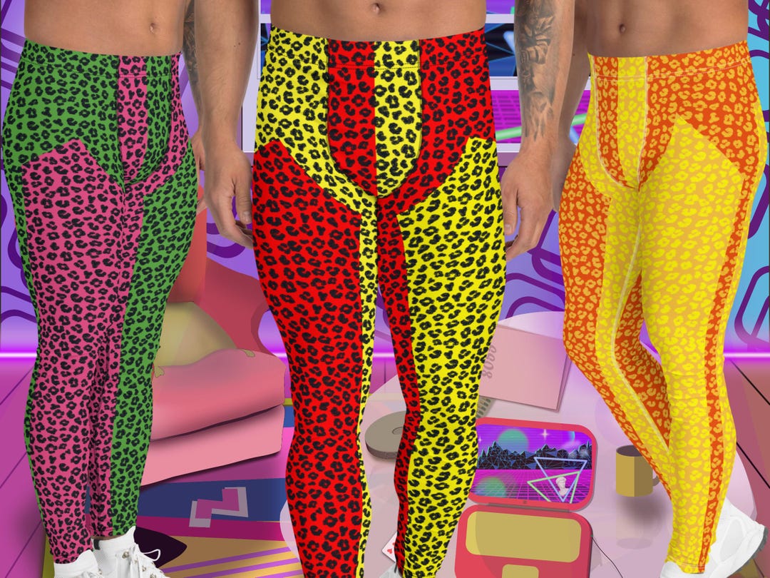 Wrestling Tights Leopard Skin, Mens Leggings, Performance Pants, Yoga ...