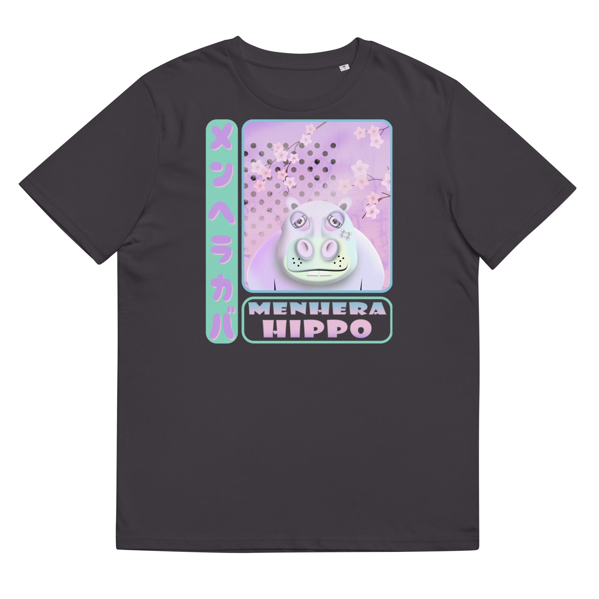 Menhera Kei Hippo T-shirt, Pastel Fairy Kei Anime Tee, Urban Streetwear ...