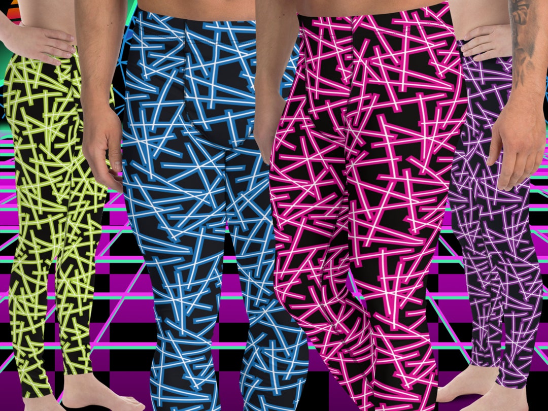 Mens Leggings Neoncore, EDM Clubbing Outfit, Gym Running Tights ...