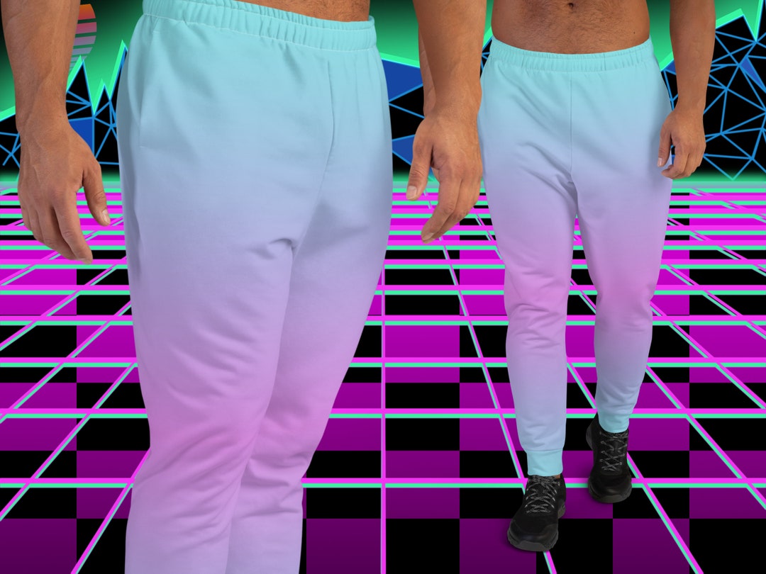 Mens Joggers 90s Vaporwave, Outrun Sweatpants for Men, Retrowave ...