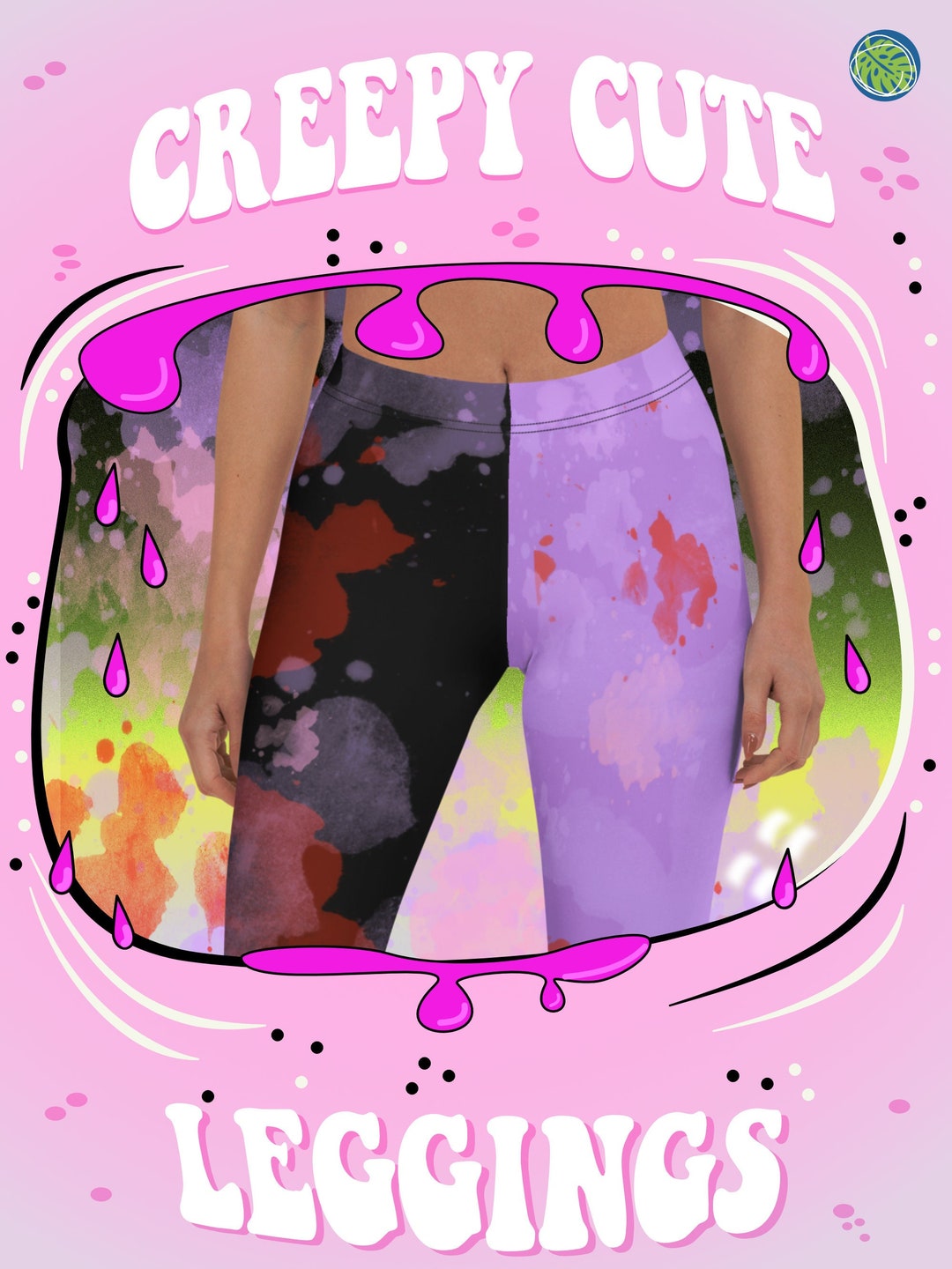 Leggings Cosplay Bloodstains, Gurokawa Tights for Women, Yami Kawaii ...