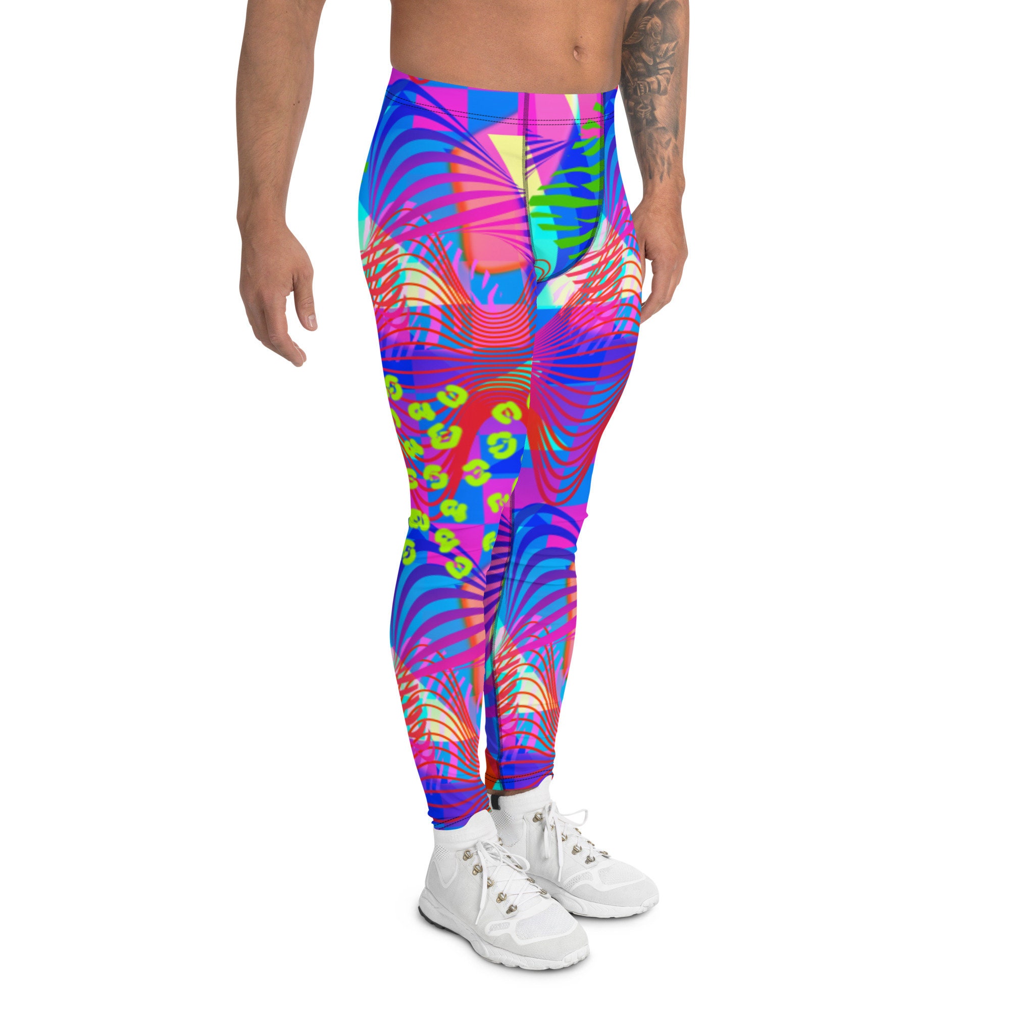 Neoncore Men's Leggings Festival Meggings Vaporwave - Etsy