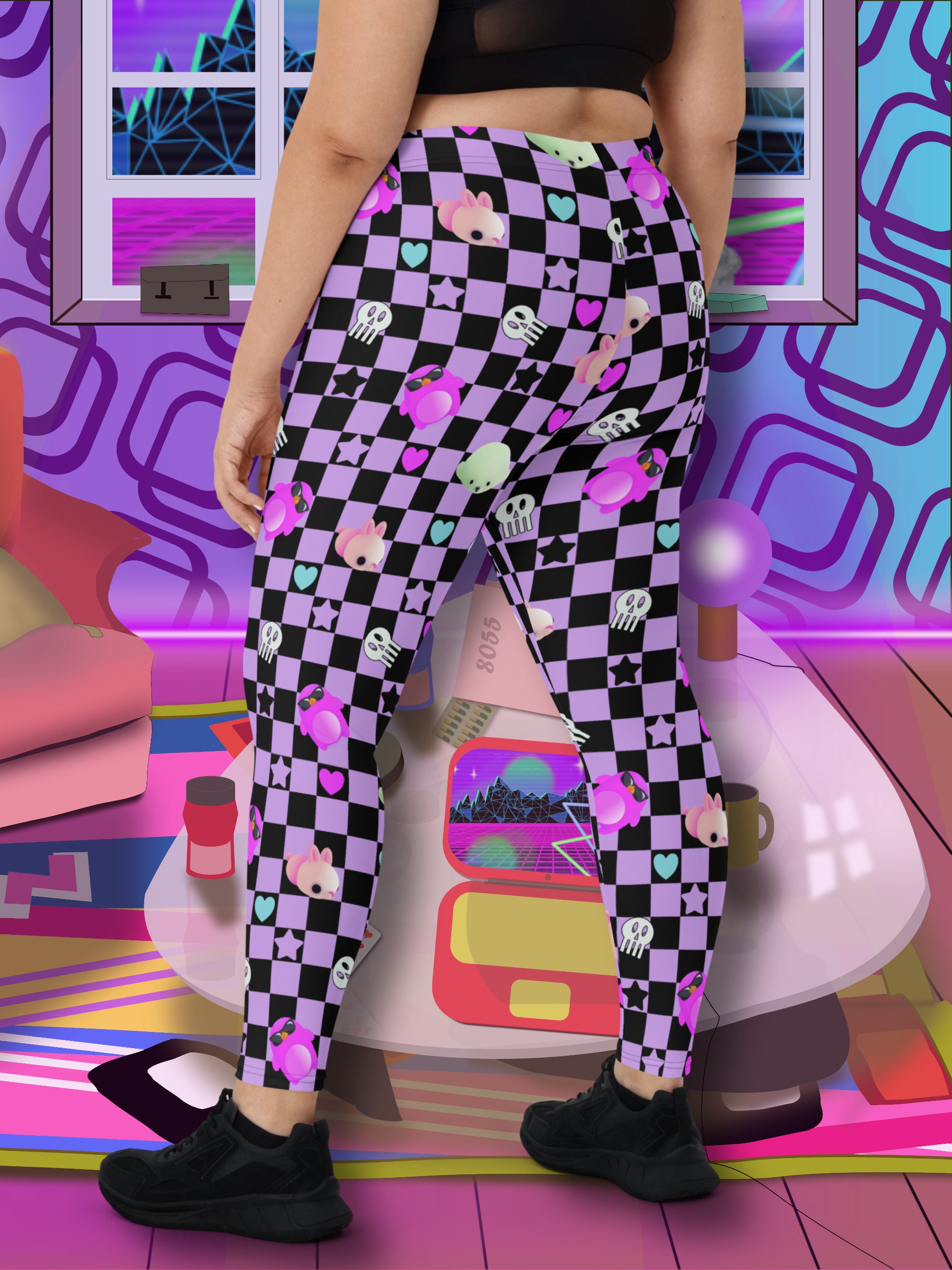 Leggings Pastel Goth Weirdcore, Yami Kawaii Fashion Tights, Spooky ...