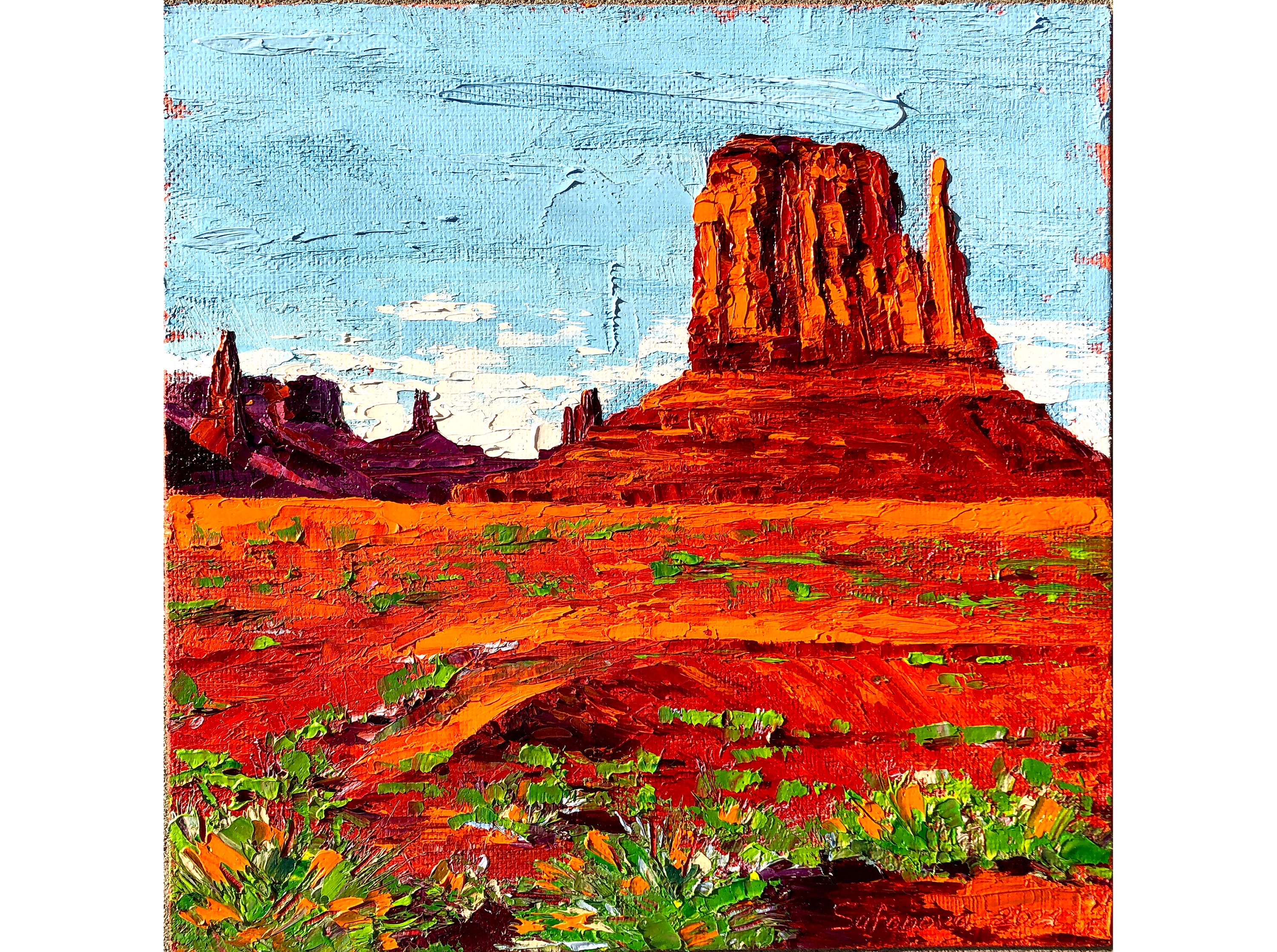 Sedona Mountains Painting Landscape Original Oil Art Arizona | Etsy